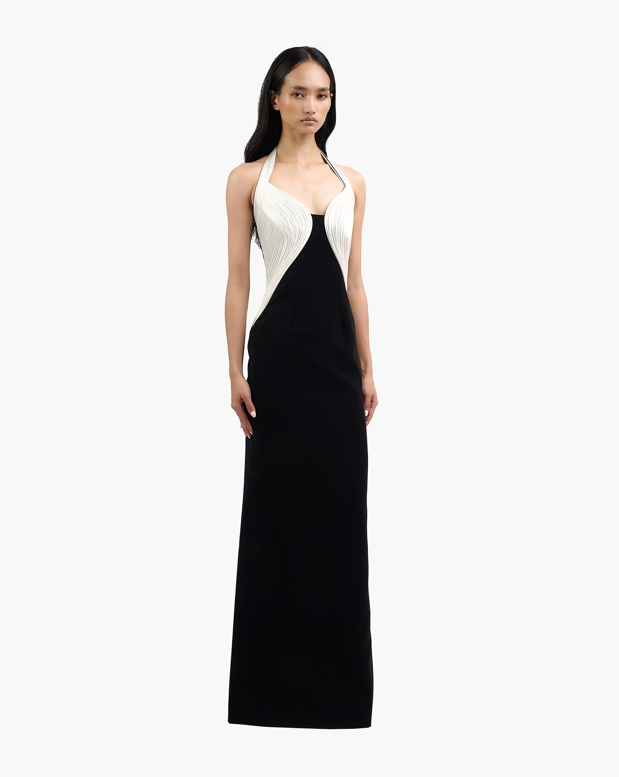 The Monochromatic Armor Gown – Gaurav Gupta Official